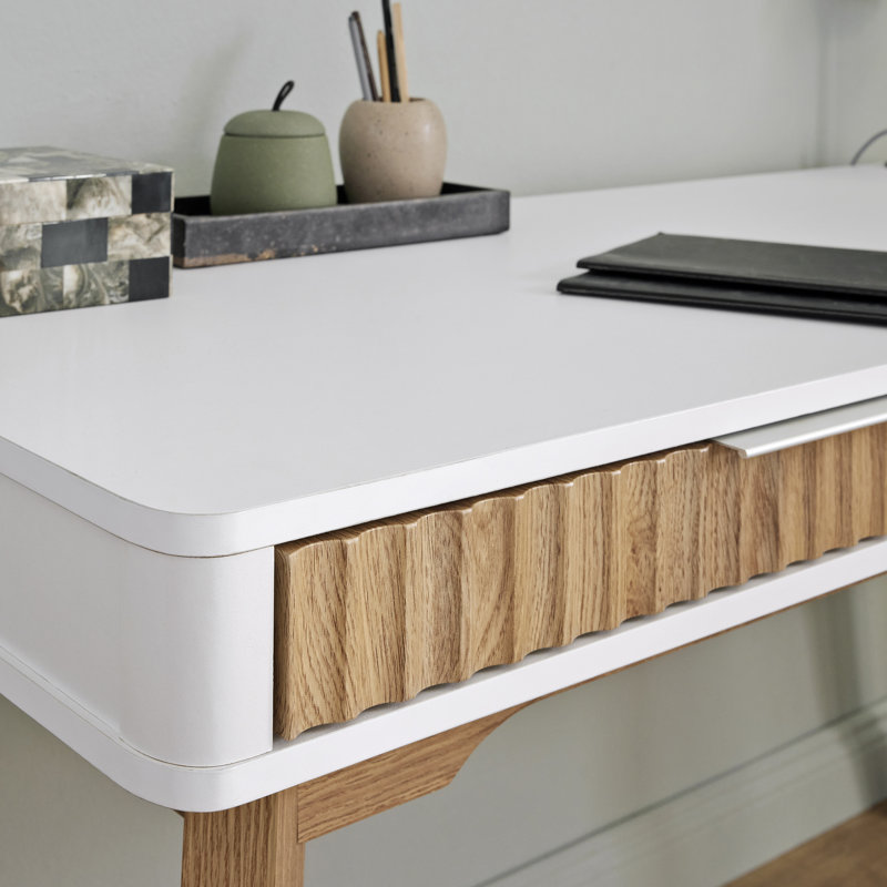 George Oliver Kiehl 55.1'' W Rectangle Writing Desk & Reviews | Wayfair